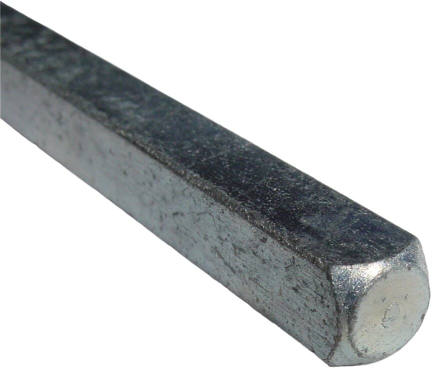 Tige carrée non percée - Foussier