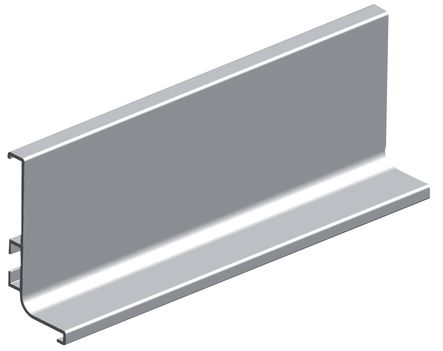 Profil passe main pour base Anodisé brossé - Foussier