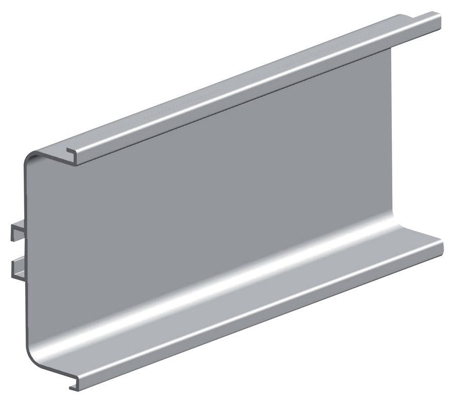 Profil passe main pour tiroir Anodisé brossé - Foussier