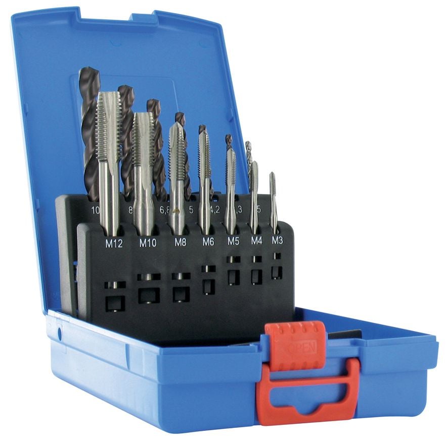 Coffret tarauds machine acier 3 à 12 mm - Foussier