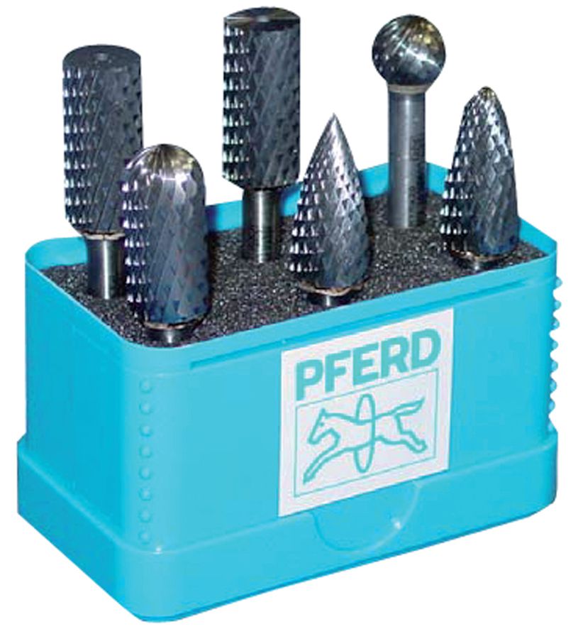 Coffret de 6 fraises carbure 10 mm - Foussier